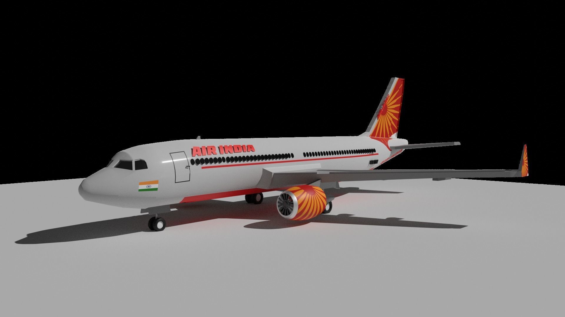 Airbus A320 Air india 3d model | CGTrader