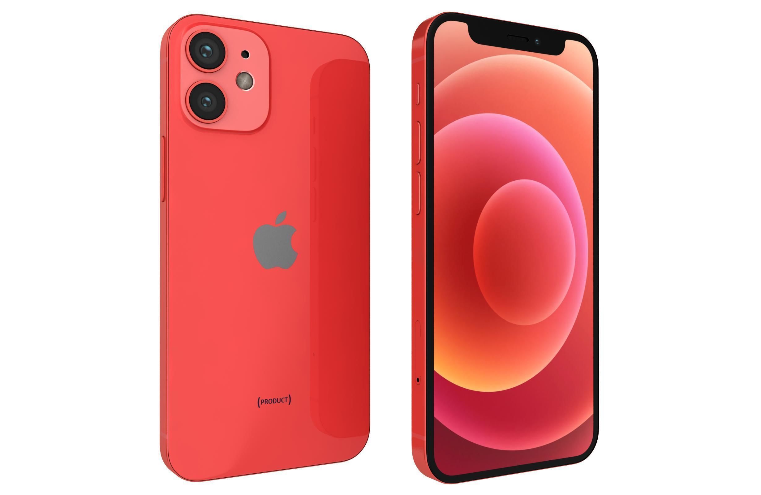 Apple iPhone 12 Mini Red 3D model | CGTrader