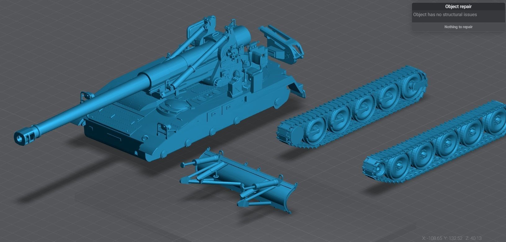 M110A2 Artillery Scale Model 3D model 3D printable | CGTrader