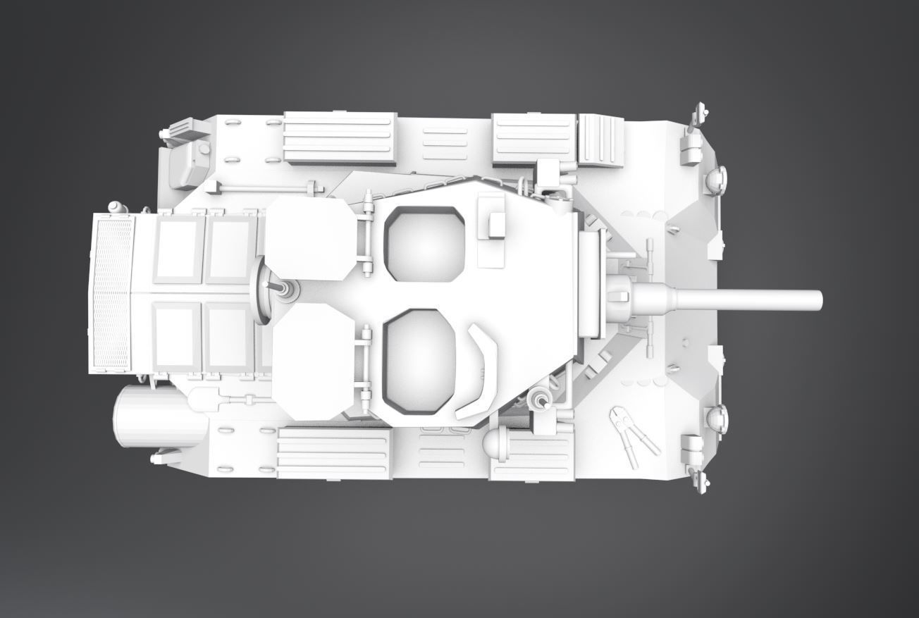 FV601 Saladin Armored Vehicle Scale Model 3D model 3D printable | CGTrader