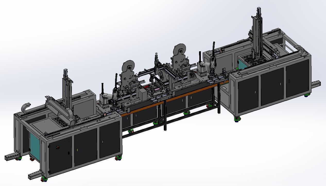 Automatic mobile phone film production line 3D model | CGTrader