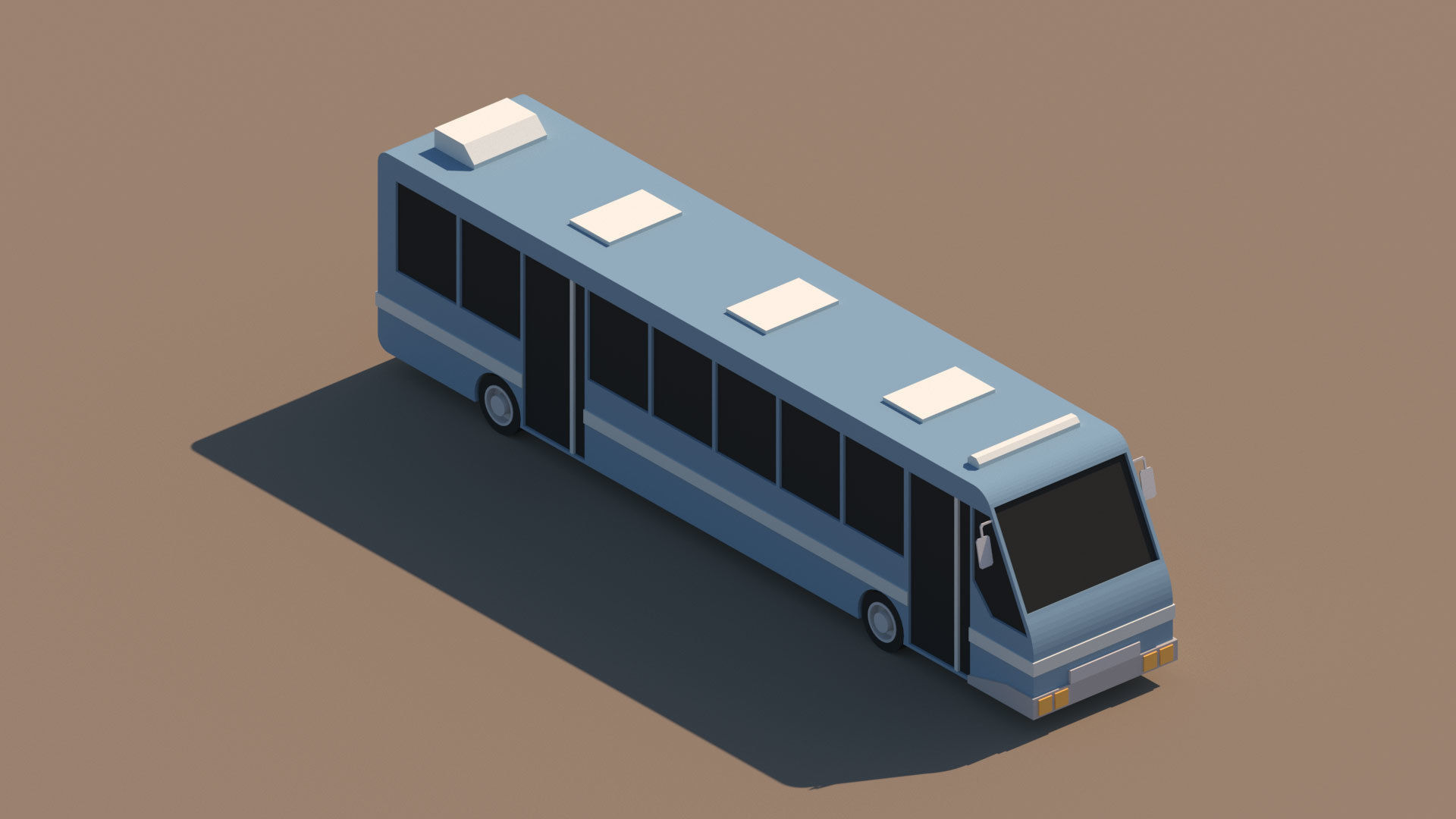 3D model Low Poly Bus Package VR / AR / low-poly | CGTrader