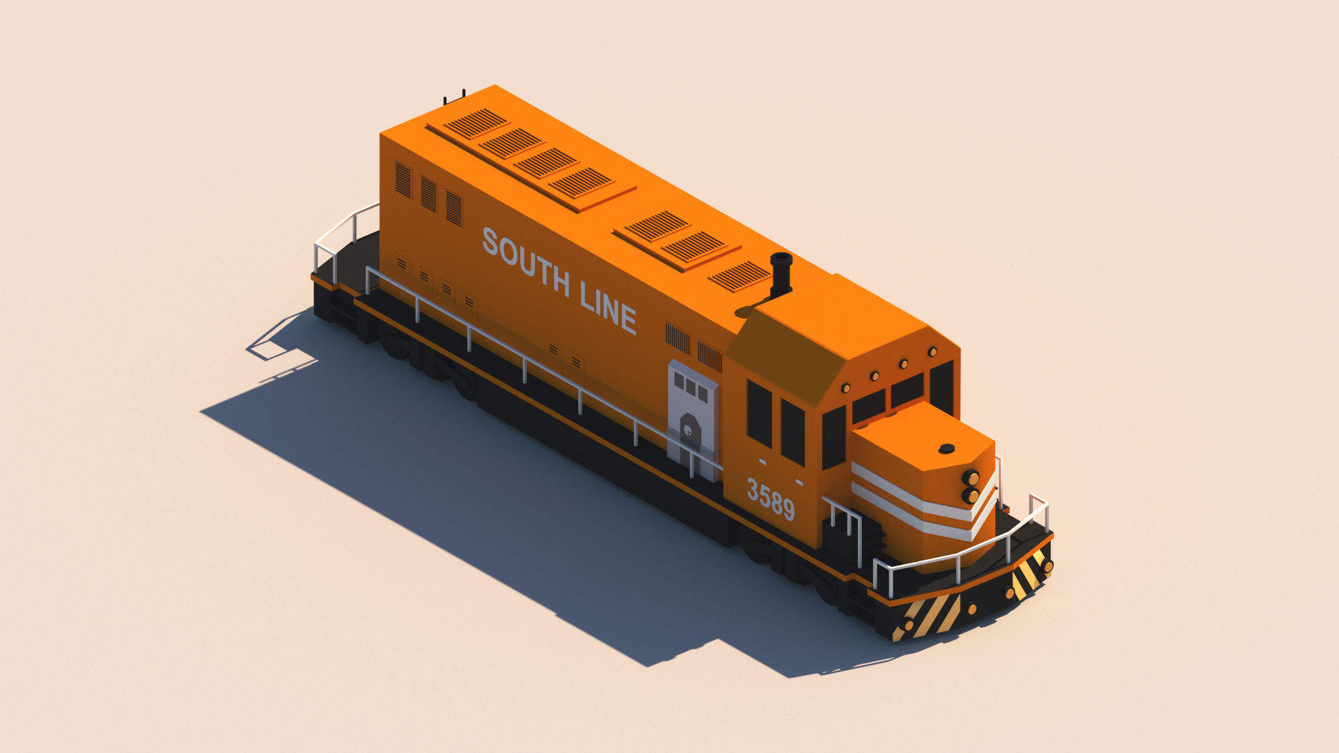 3D model Cartoon Train Package VR / AR / low-poly | CGTrader