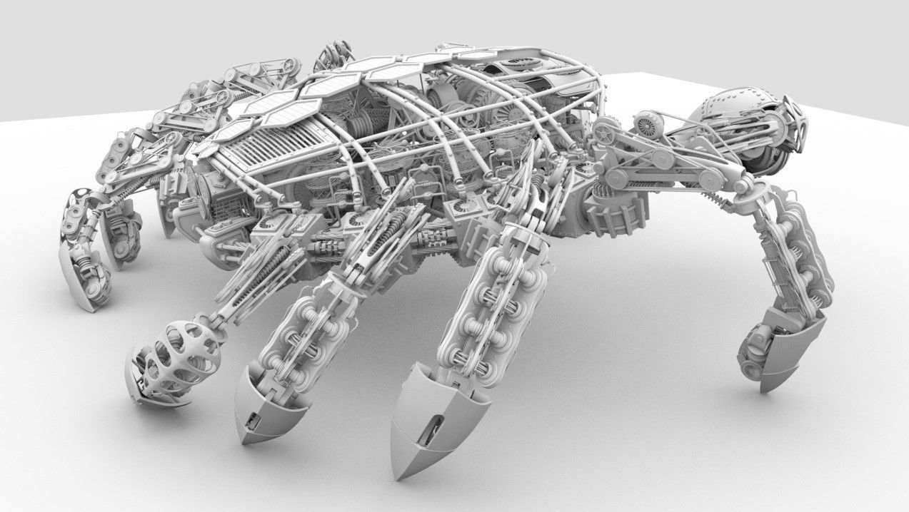 Mechanical crab 3D model | CGTrader