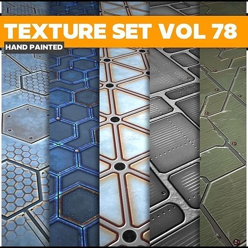 Texture Scifi Vol 78 - Game PBR Textures VR / AR / low-poly | CGTrader