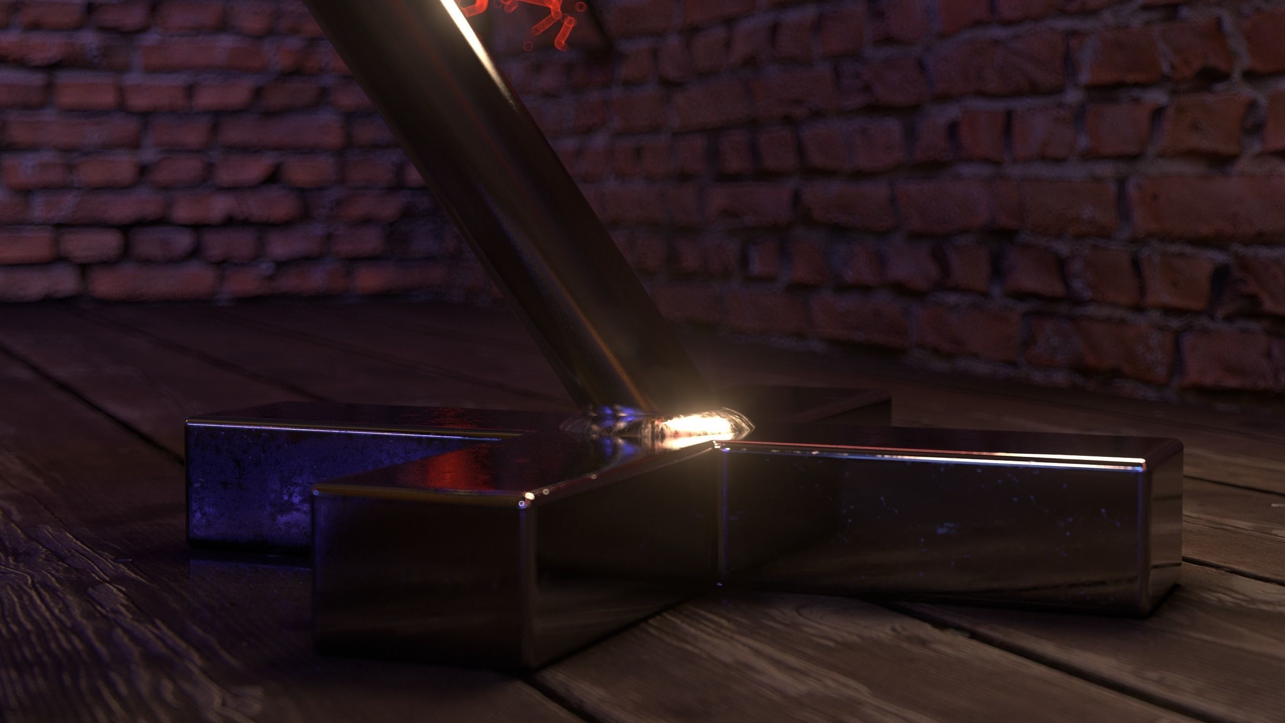 Dungeon Cross 3D Model with 8K Textures for REDSHIFT in C4D 3D model ...