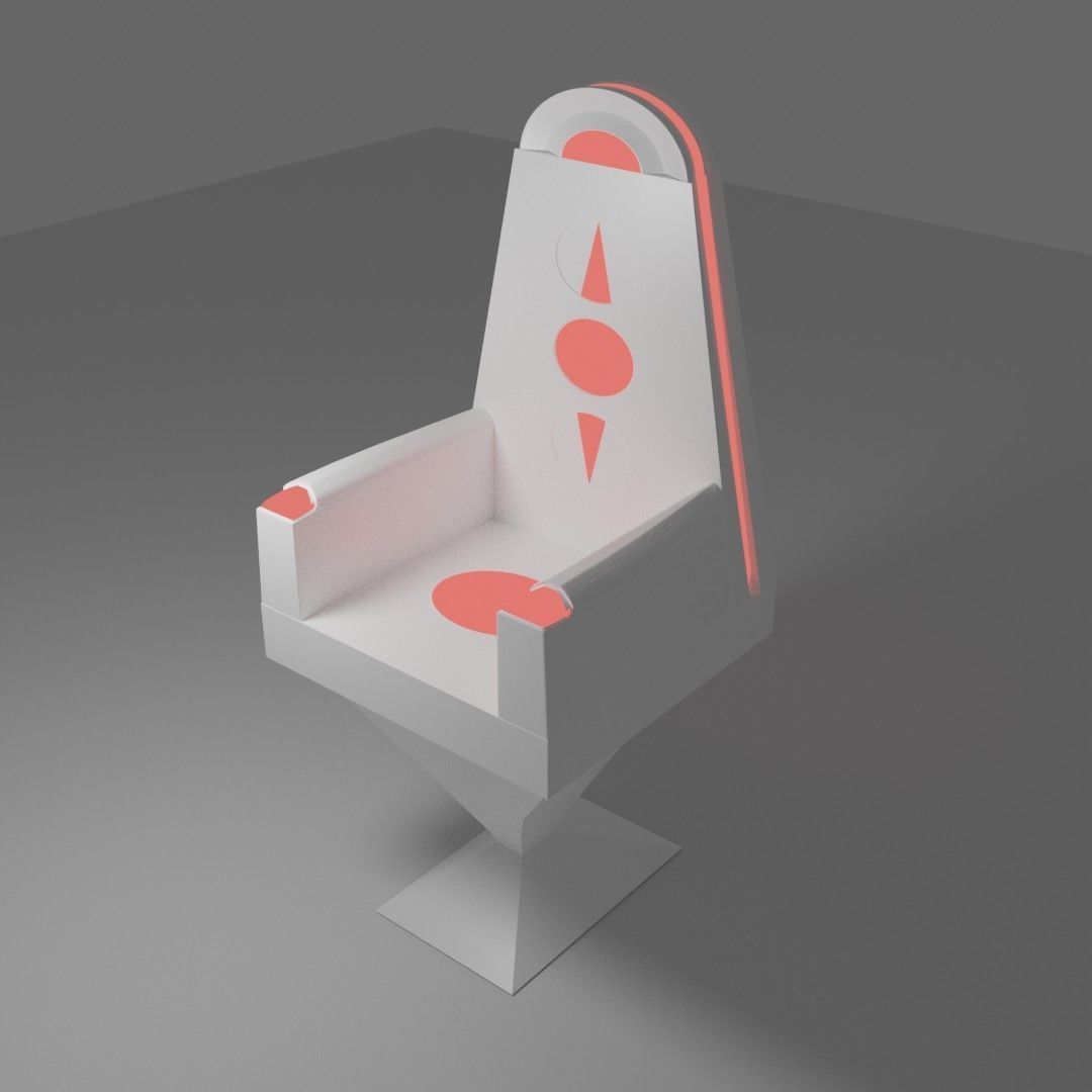 Sci-fi Alien Chair 3D asset | CGTrader
