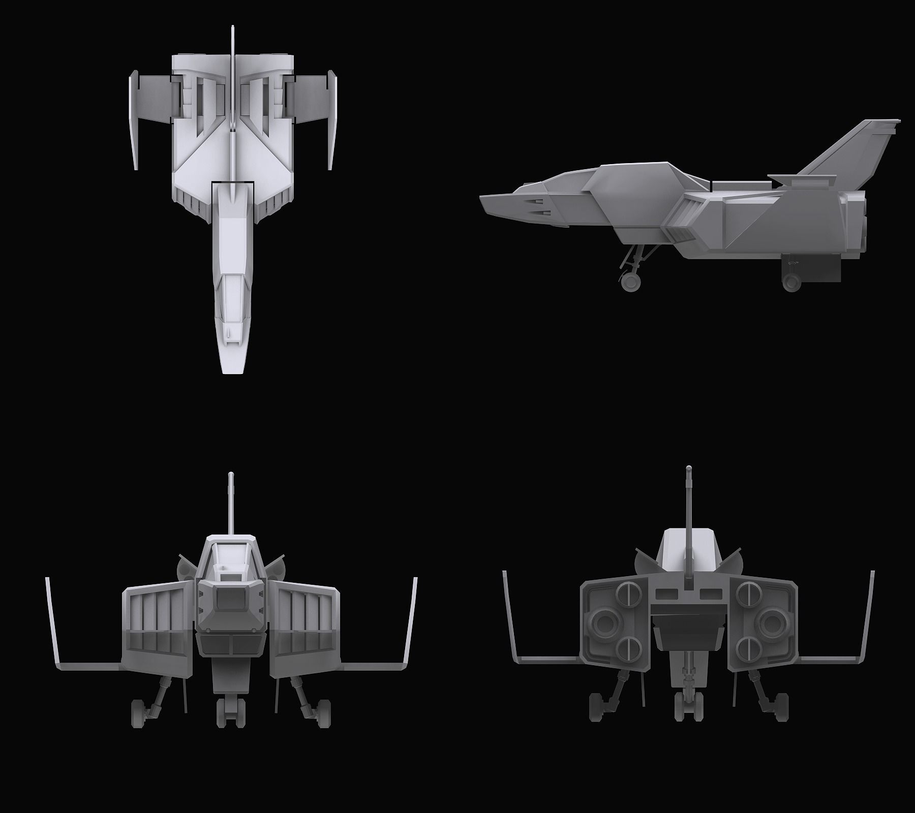 Gundam Zeon X Earth Federation Space military Collection 3D model ...