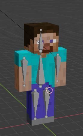 Minecraft steve low-poly rigged free VR / AR / low-poly 3D model rigged ...