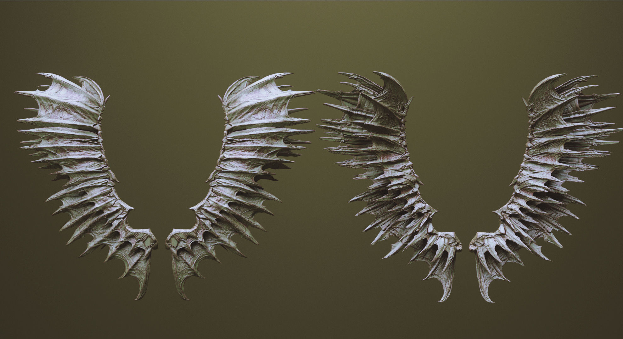 WINGS - 33 CREATURES MESHES 3D model | CGTrader