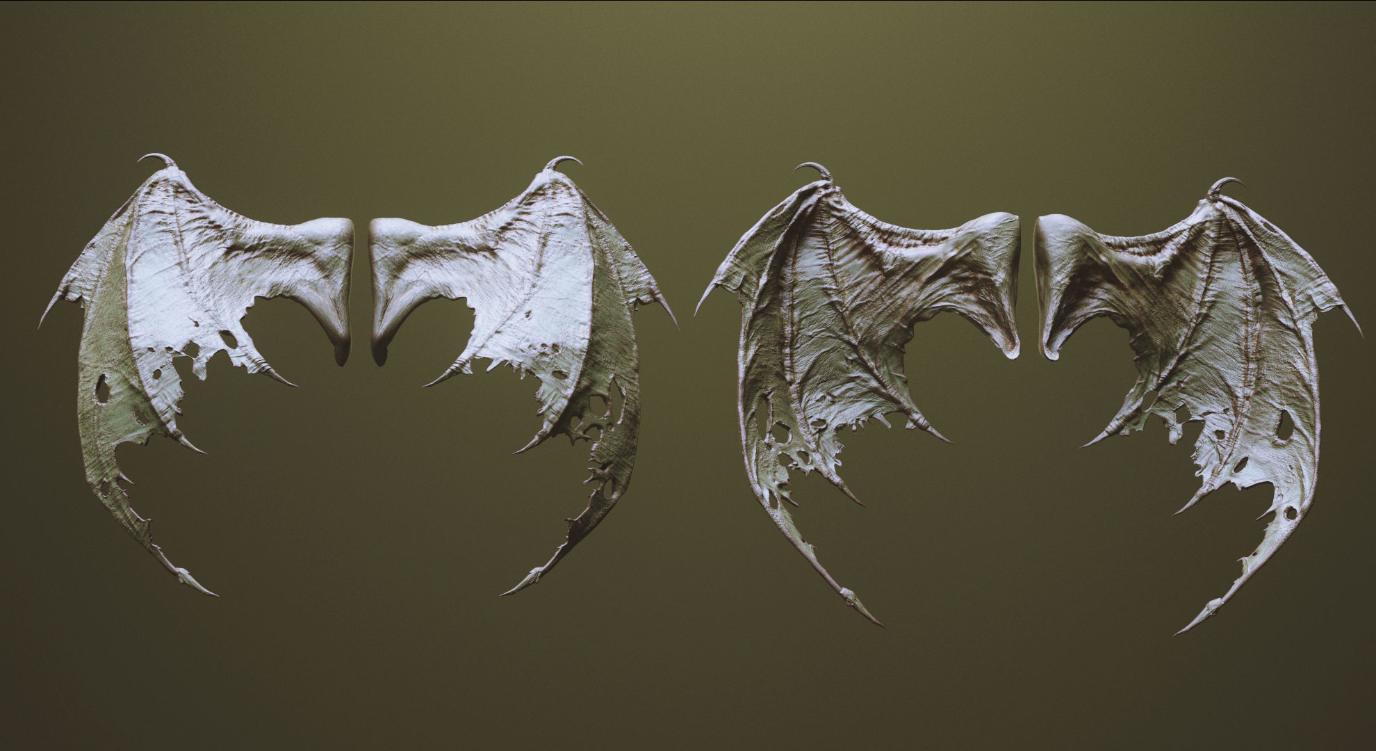WINGS - 33 CREATURES MESHES 3D model | CGTrader