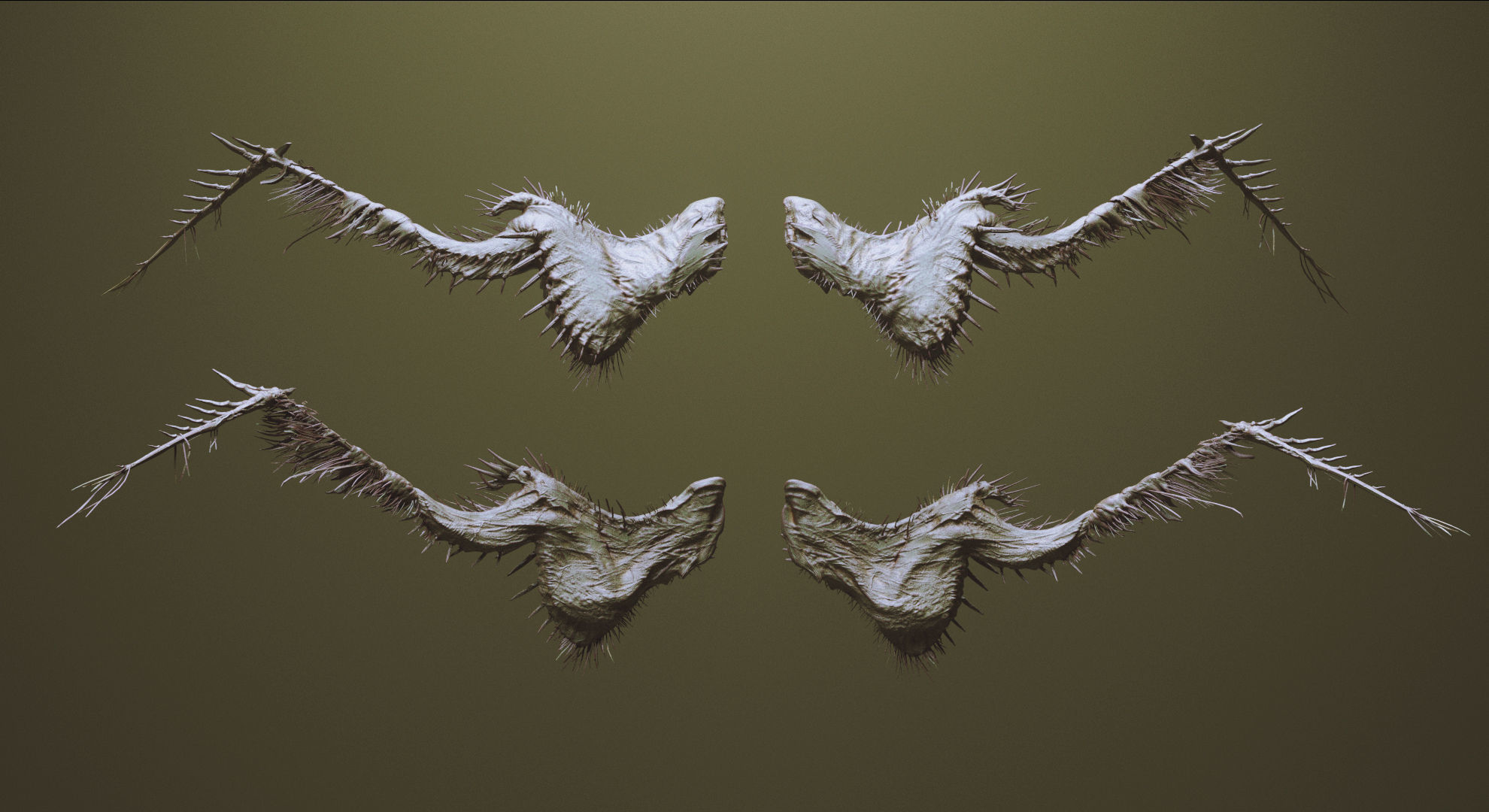 WINGS - 33 CREATURES MESHES 3D model | CGTrader