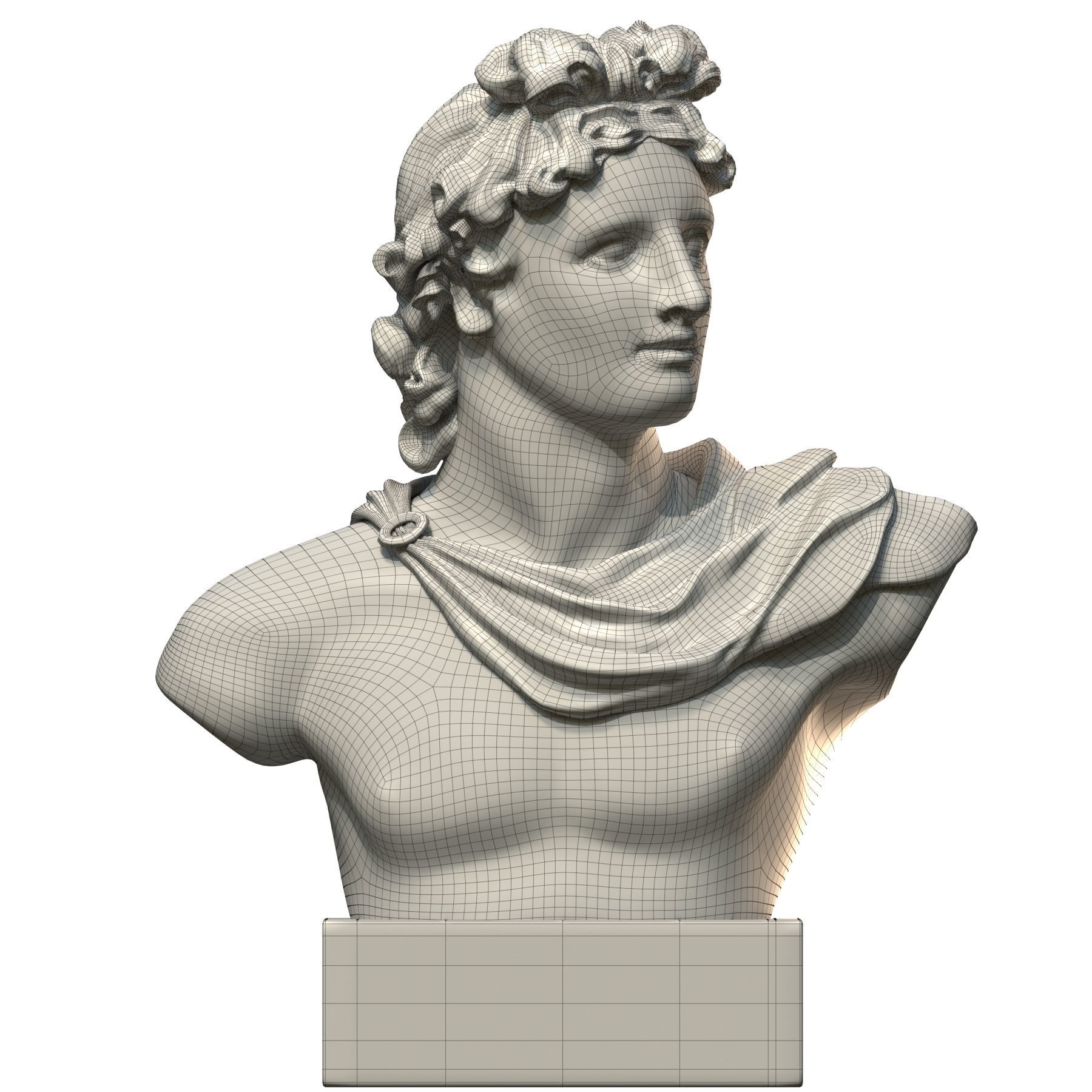 Apollo bust 3d print model 3D model 3D printable | CGTrader