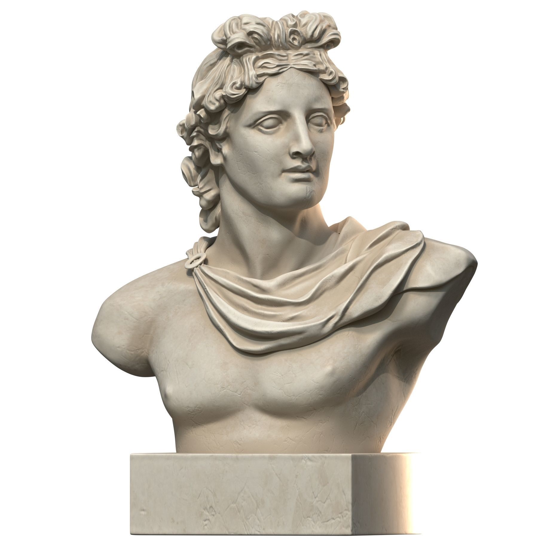 Apollo bust 3d print model 3D model 3D printable | CGTrader