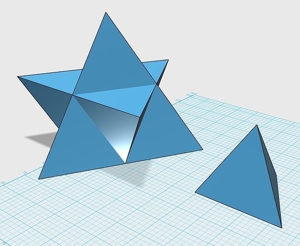 Two triangles in opposite directions free 3D model | CGTrader