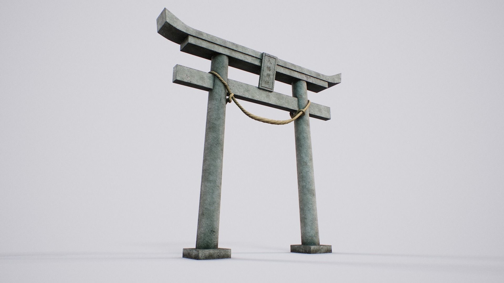 3D model Japanese Hachiman Torii Gate - 5 Variants VR / AR / low-poly ...