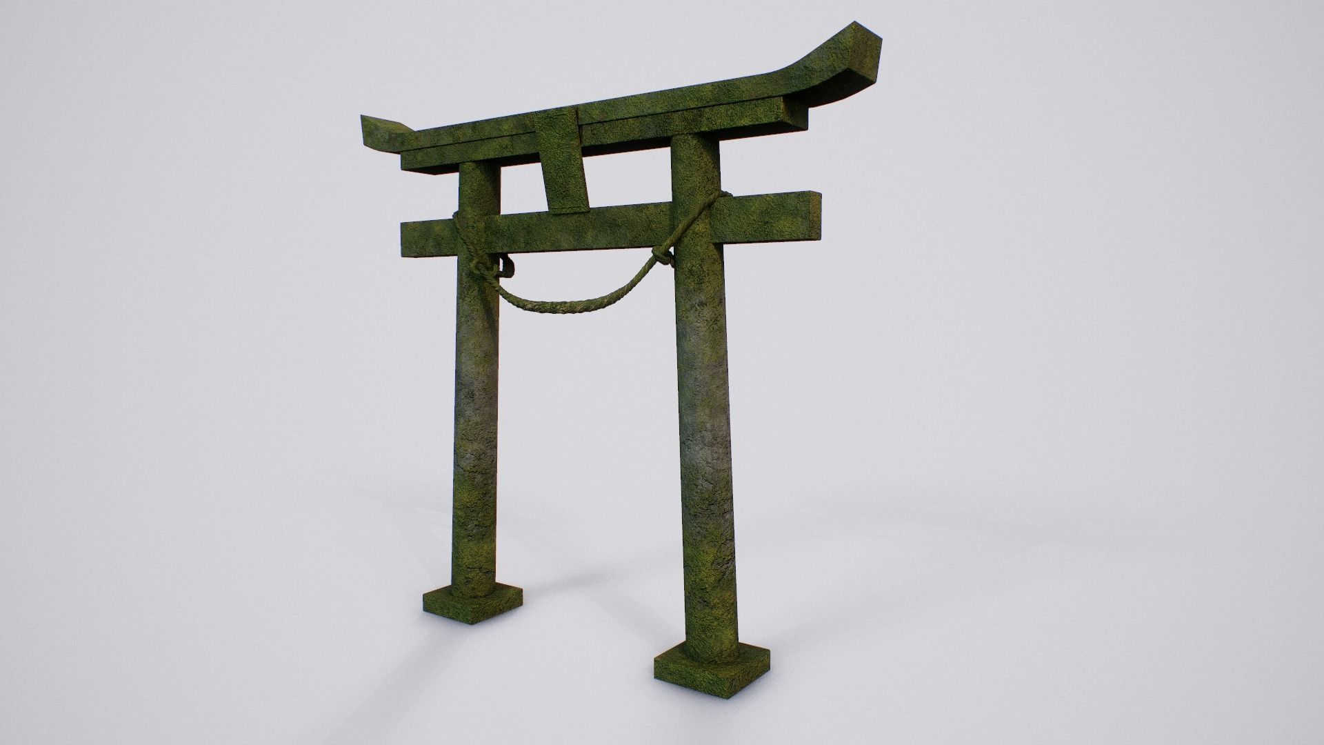 3D model Japanese Hachiman Torii Gate - 5 Variants VR / AR / low-poly ...