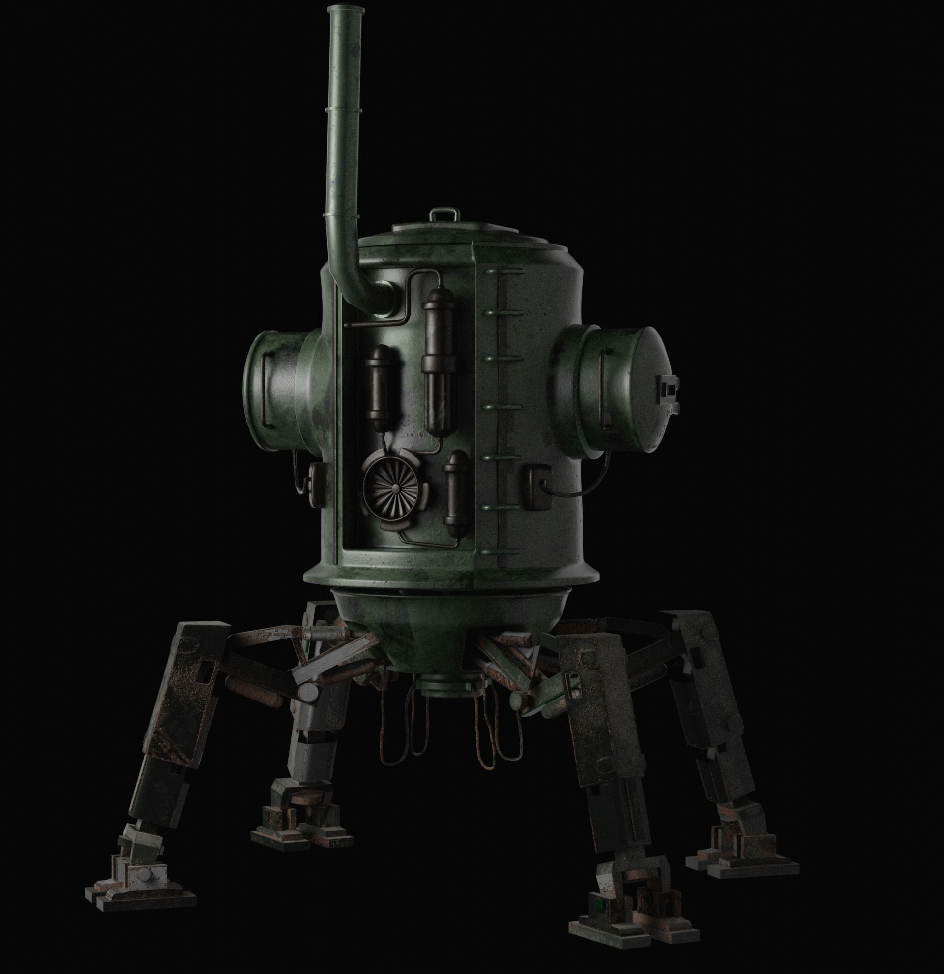 Iron Harvest Polania Mech PZM-9 Straznik 3D model | CGTrader