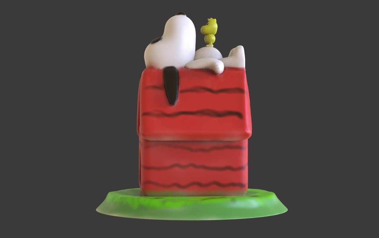 Snoopy 3D model 3D printable | CGTrader