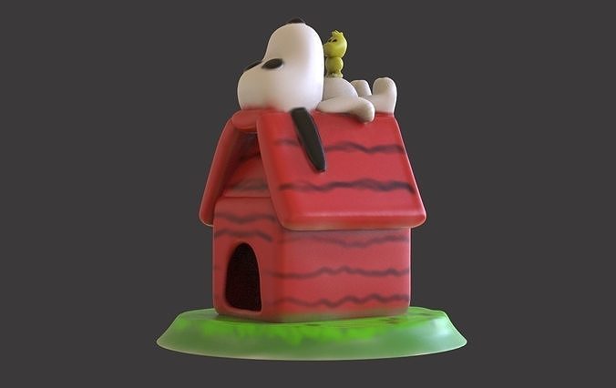 Snoopy 3D model 3D printable | CGTrader