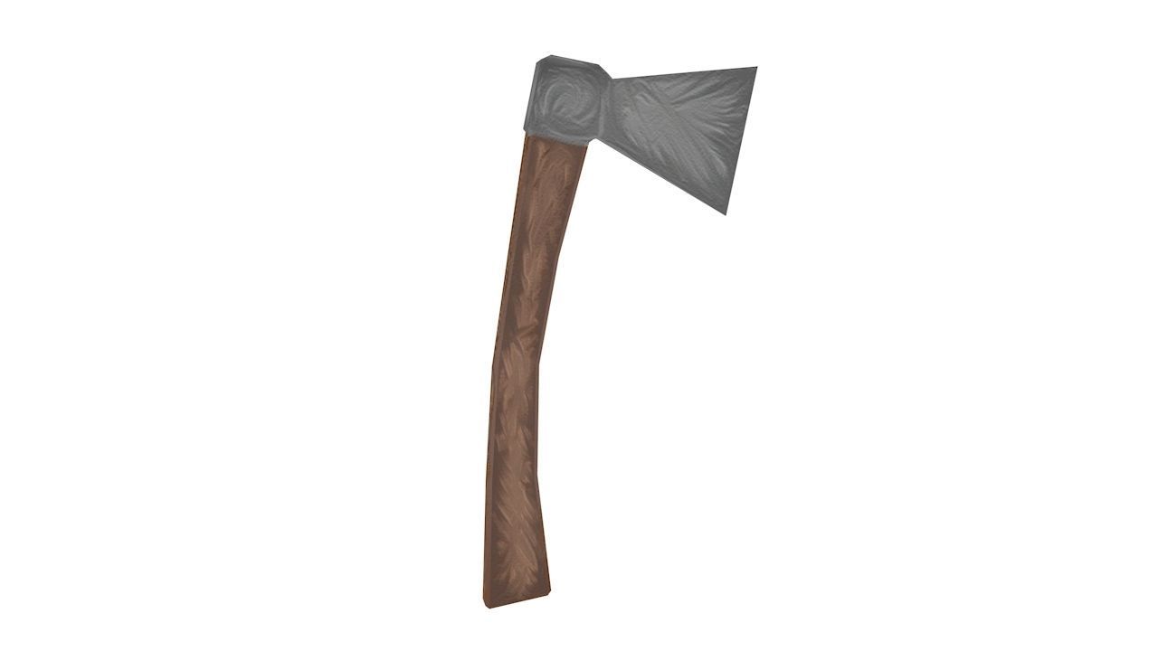 Low poly - Axe 3D model | CGTrader