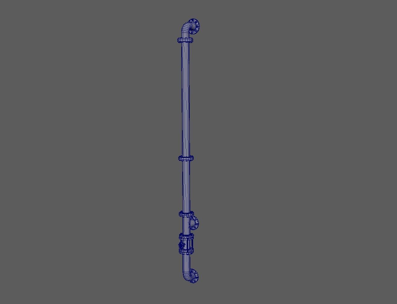steel pipes 3D model | CGTrader