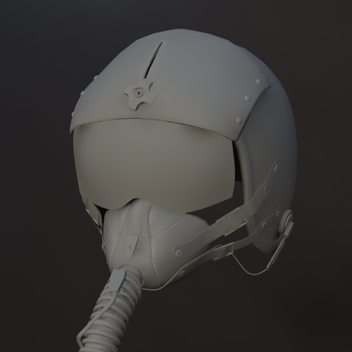 Pilot helmet 3D model | CGTrader