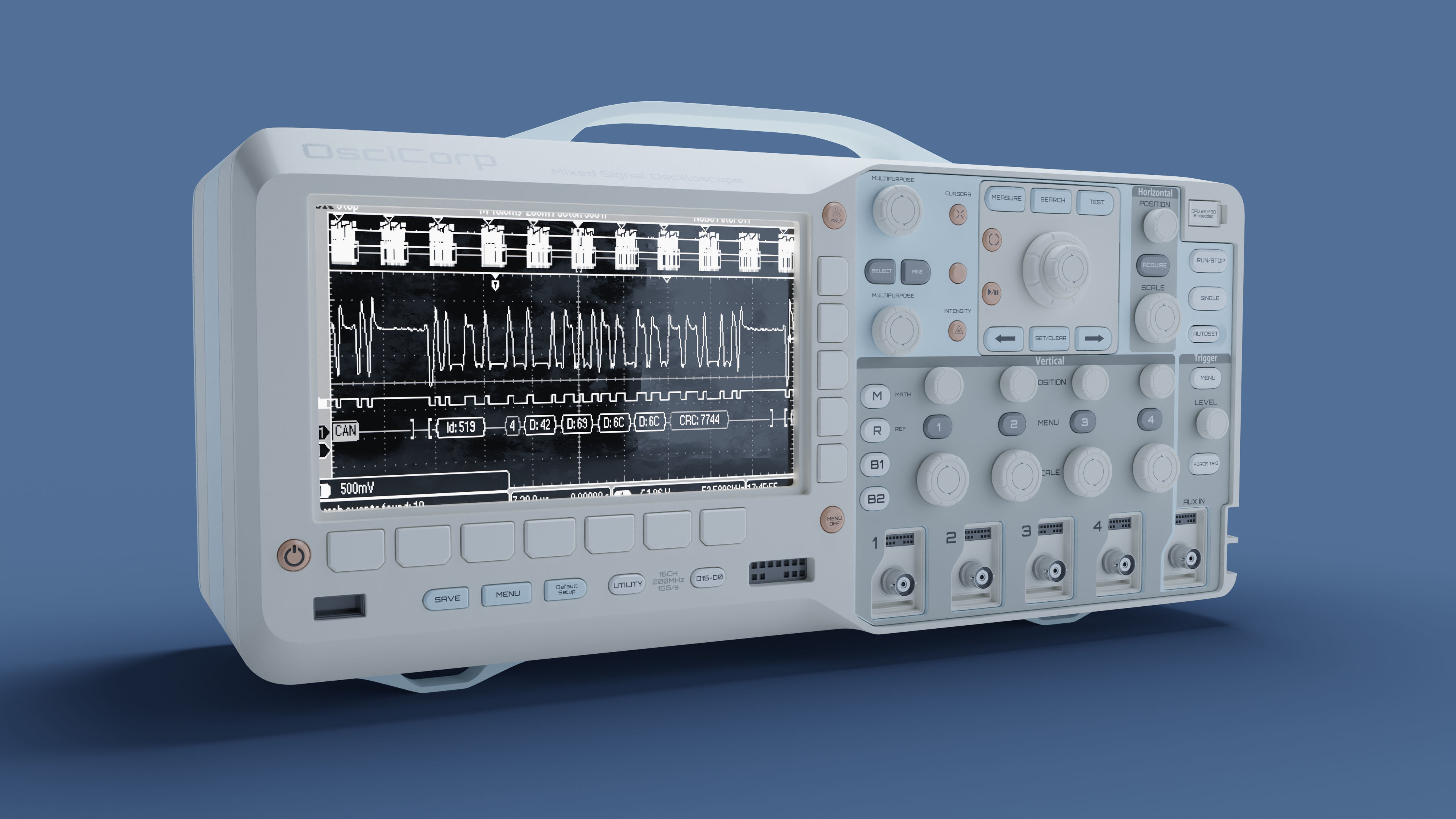 MSO Oscilloscope 3D model | CGTrader