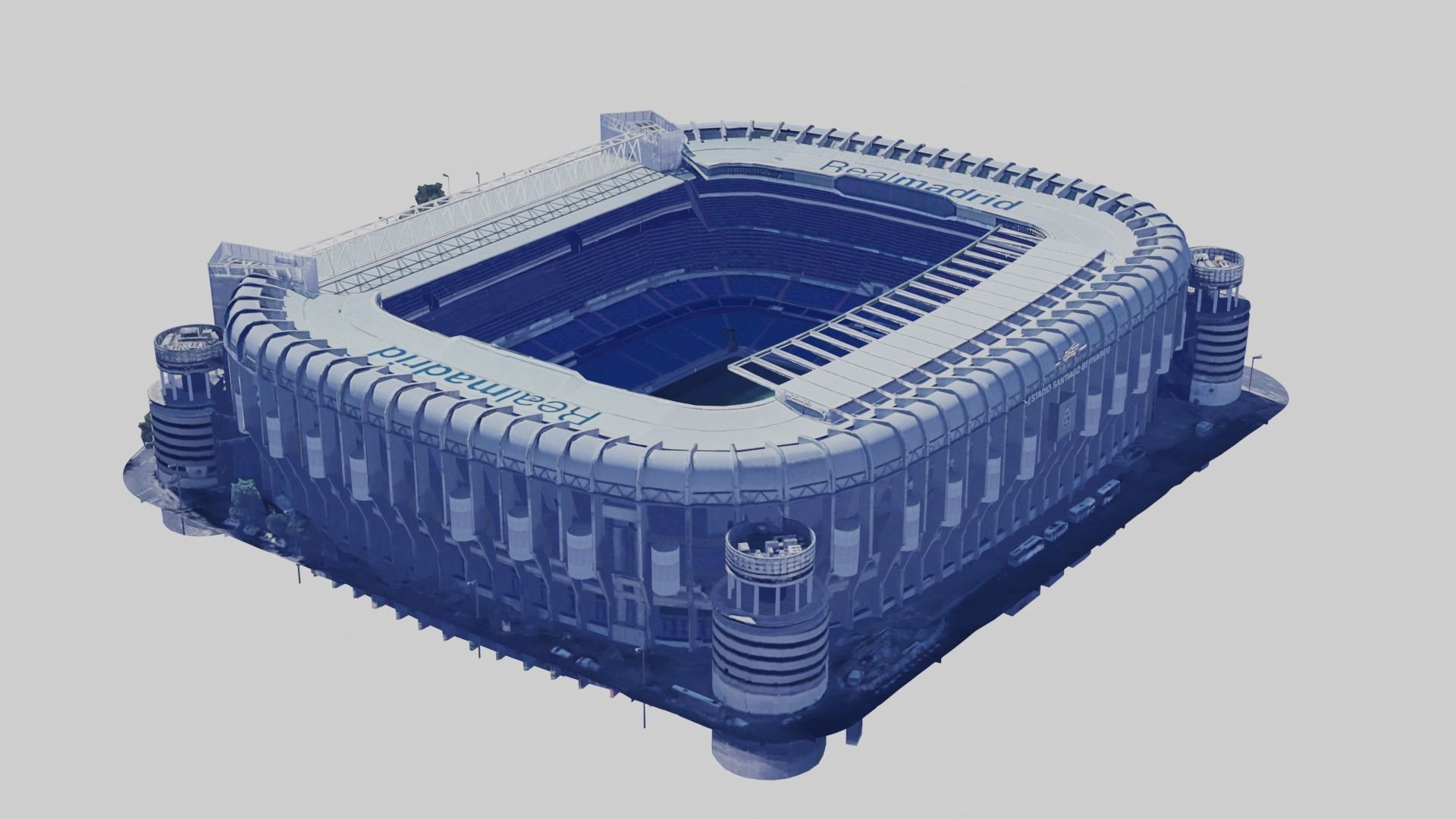 Old Estadio Santiago Bernabeu - Real Madrid CF 3D model | CGTrader