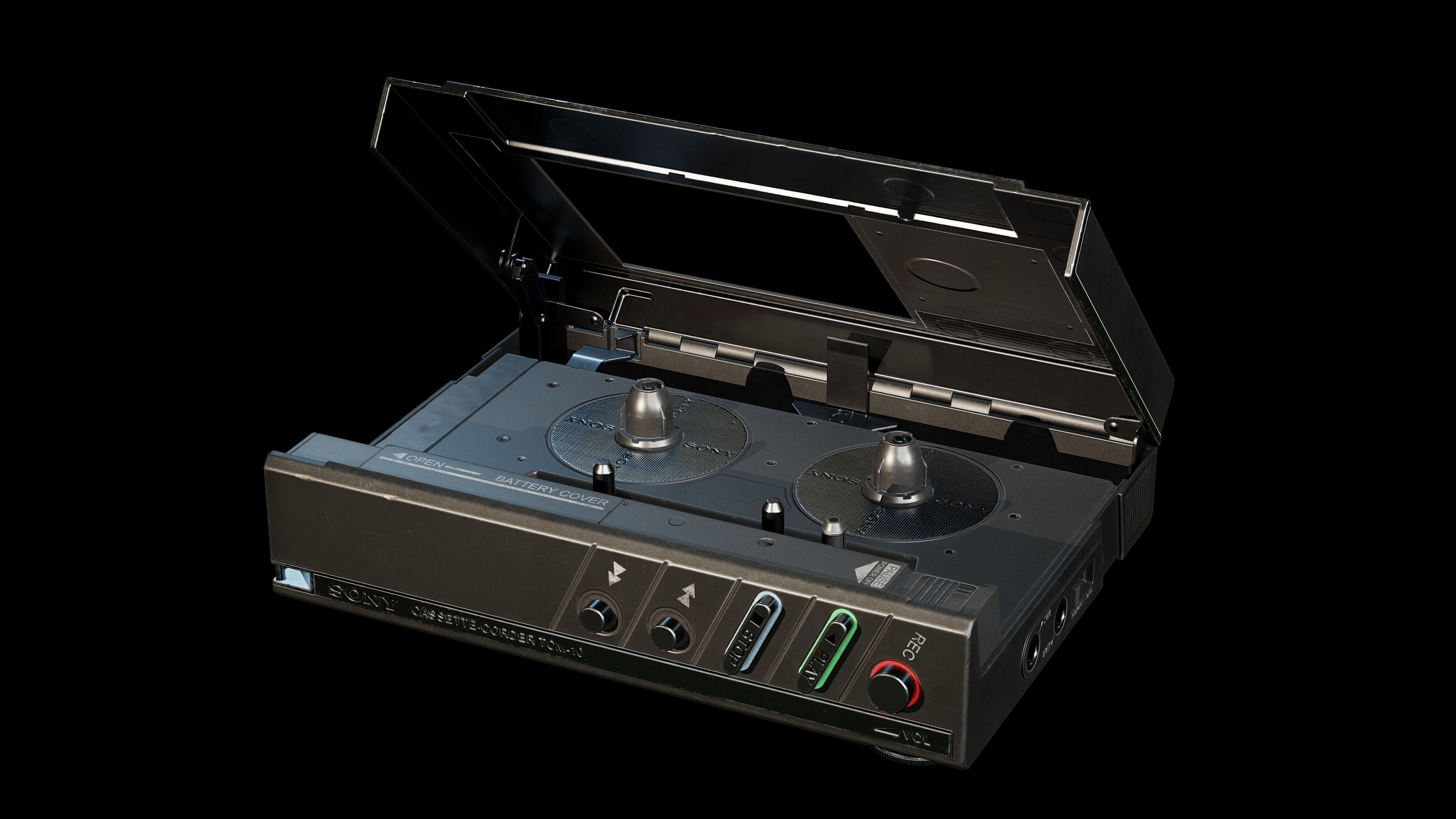 3D model Sony TCM-10 Cassette-Corder VR / AR / low-poly | CGTrader