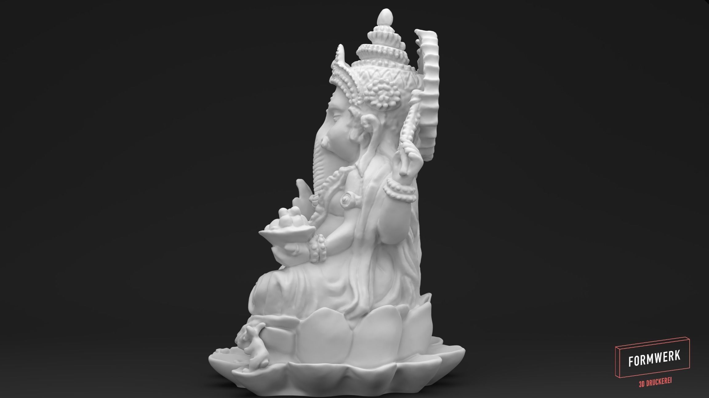 Ganesha - 3D printable Scan - Statue 3D print model 3D model 3D ...