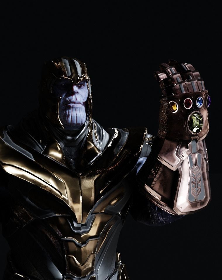 Thanos - Avengers Endgame 3D model rigged | CGTrader