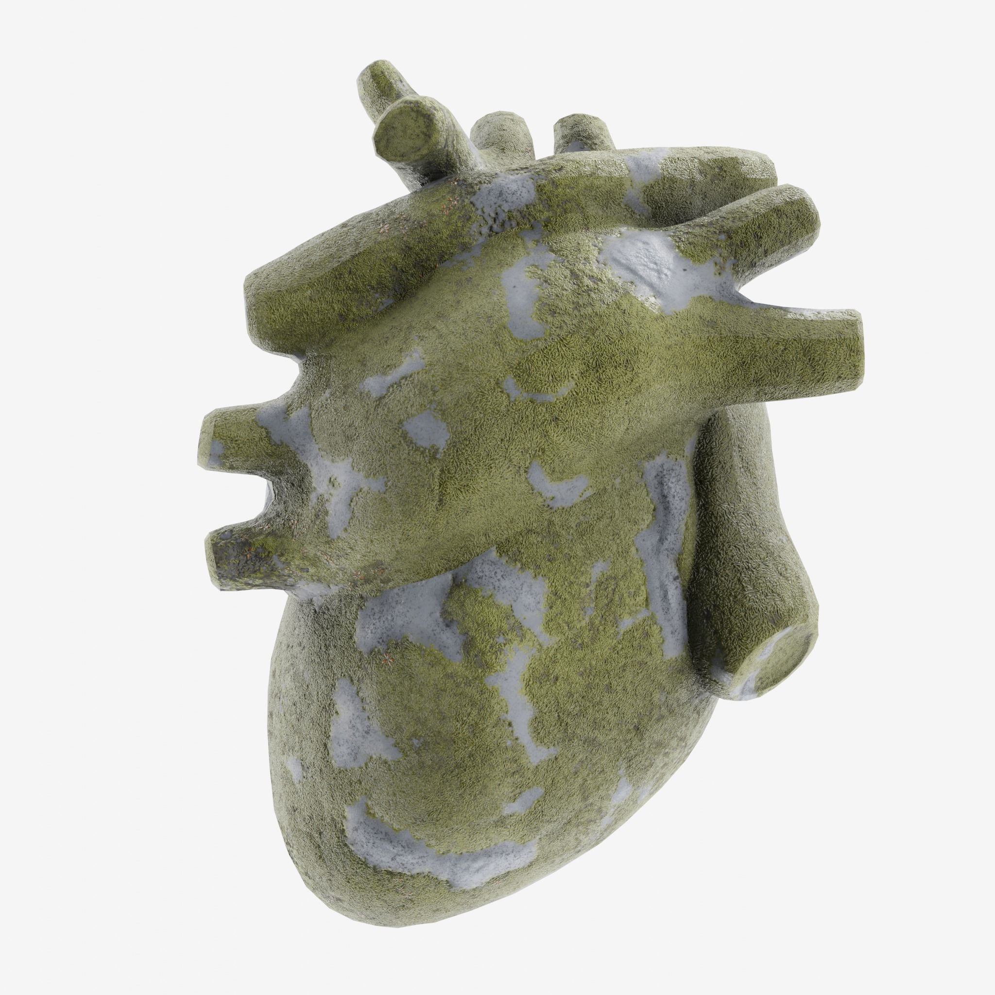 3D model Stone Heart VR / AR / low-poly | CGTrader