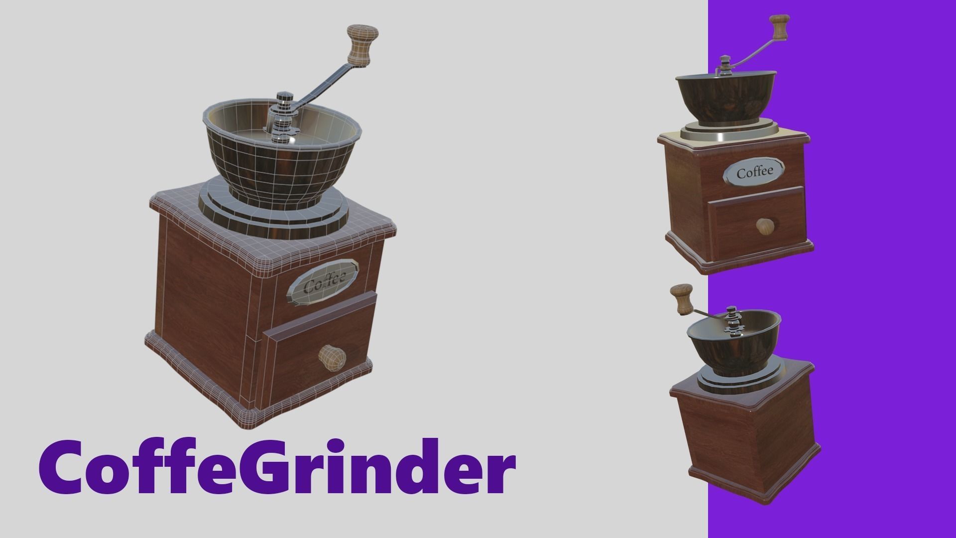 coffee grinder free 3D model | CGTrader