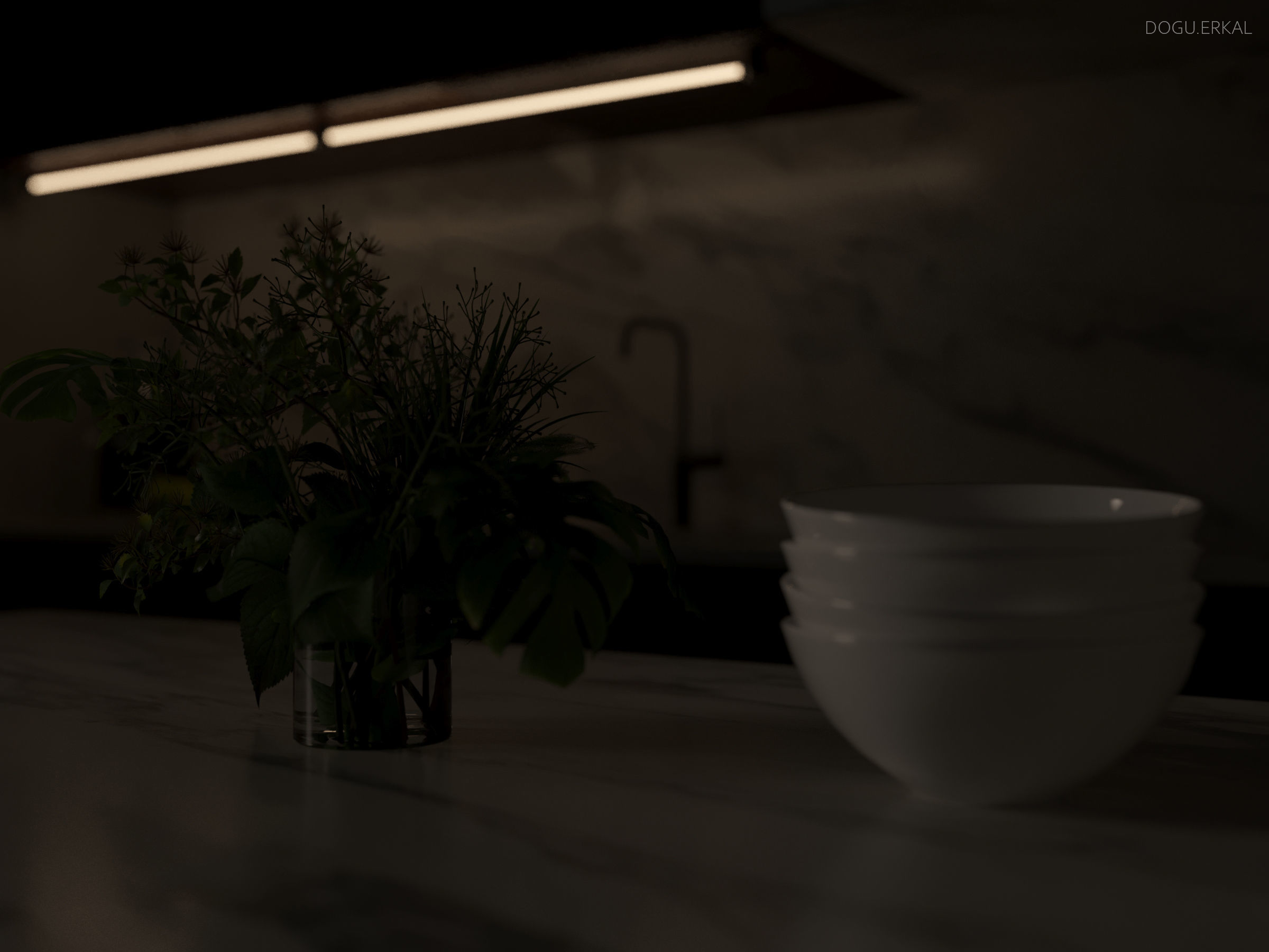 LIGHT KITCHEN DESIGN free 3D model | CGTrader