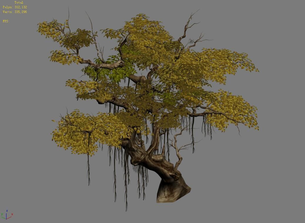 Flower and Fruit Mountain-Tree 02 3D model | CGTrader