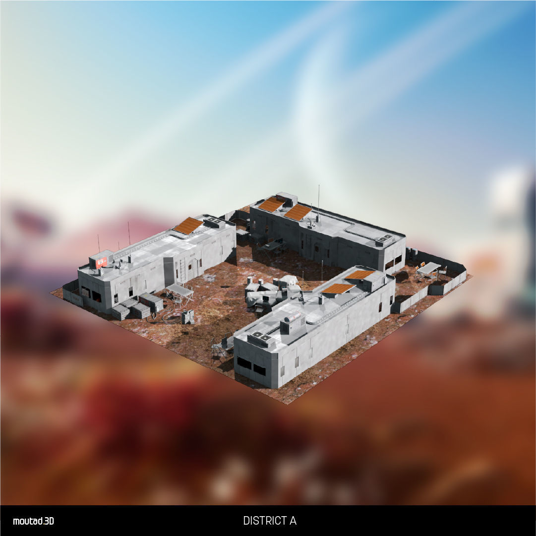 3D model Space Settlements VR / AR / low-poly | CGTrader