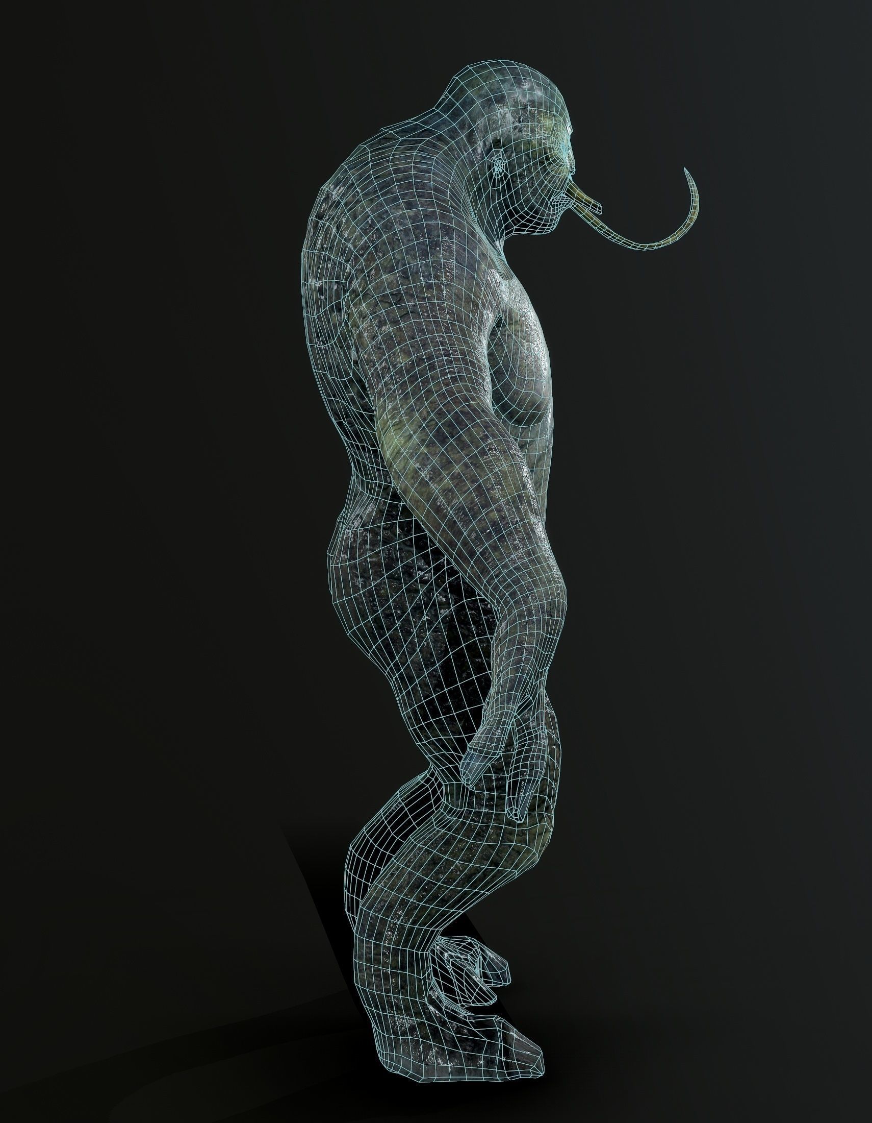 3D model Monster-RIGGED creature with arms and legs VR / AR / low-poly ...