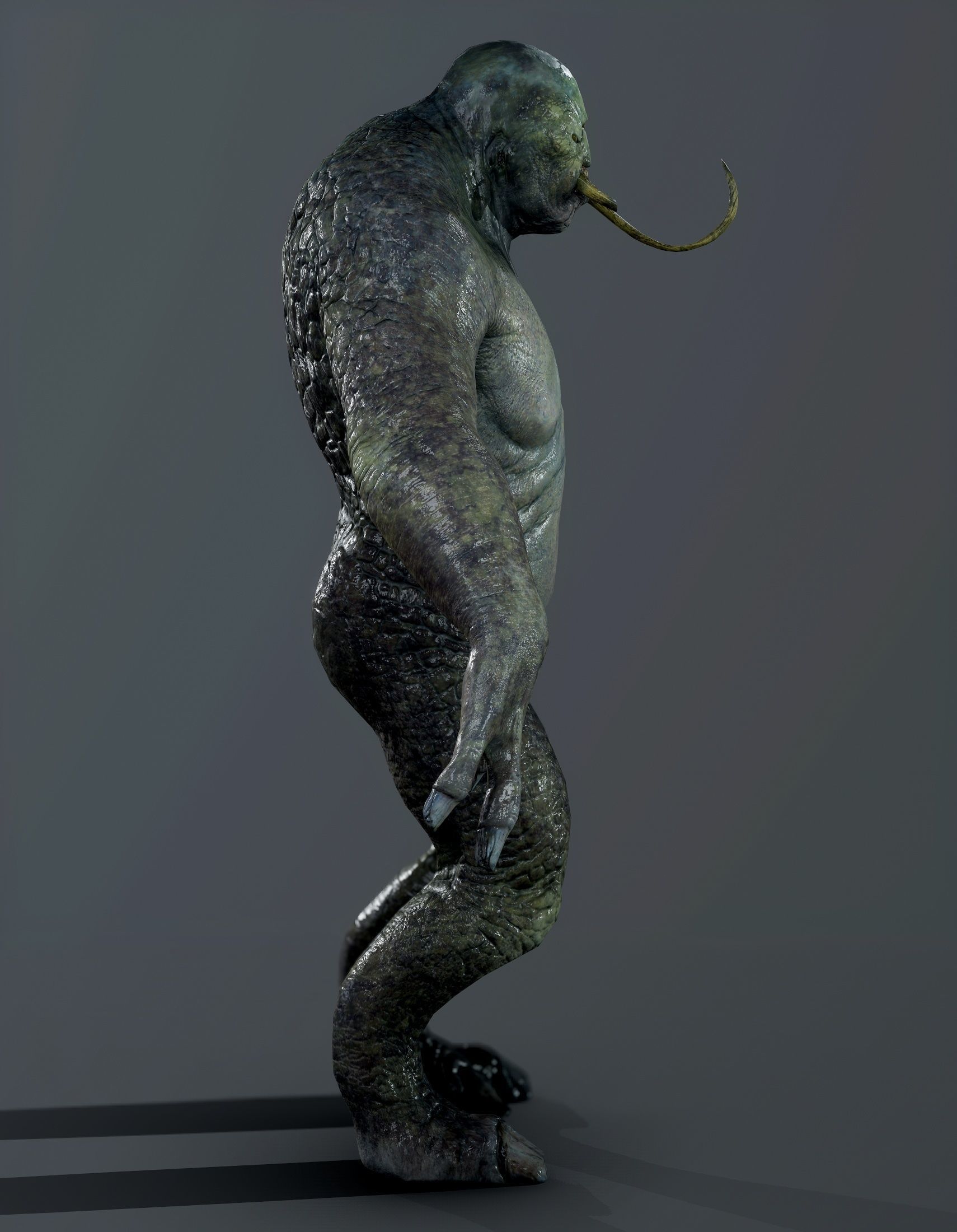 3D model Monster-RIGGED creature with arms and legs VR / AR / low-poly ...