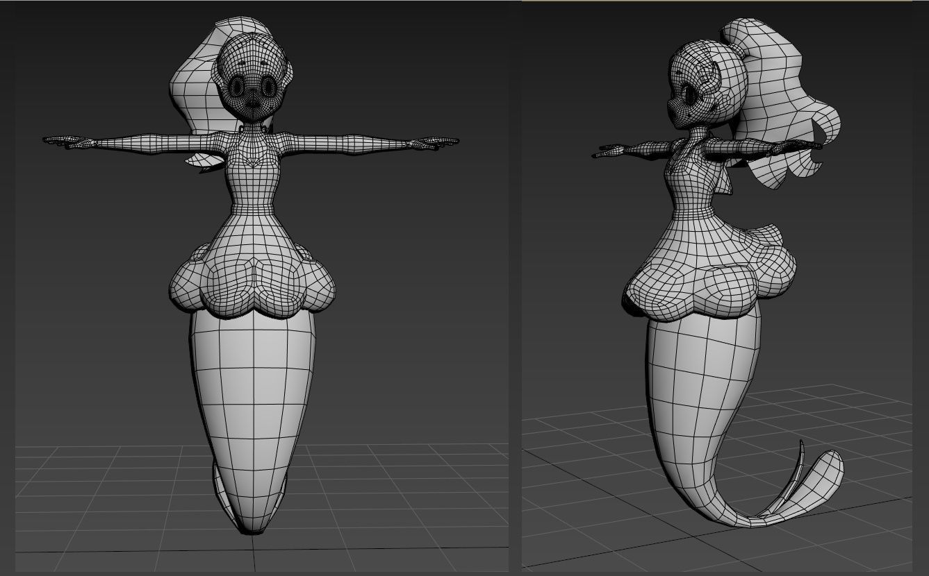 Nina Flip BNA Brand New Animal VRChat 3D model rigged | CGTrader