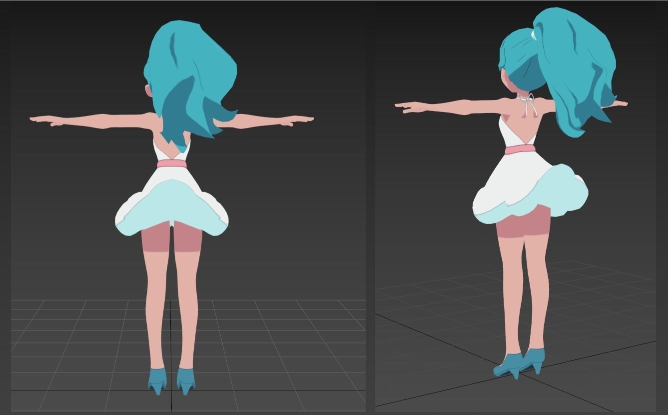Nina Flip BNA Brand New Animal VRChat 3D model rigged | CGTrader