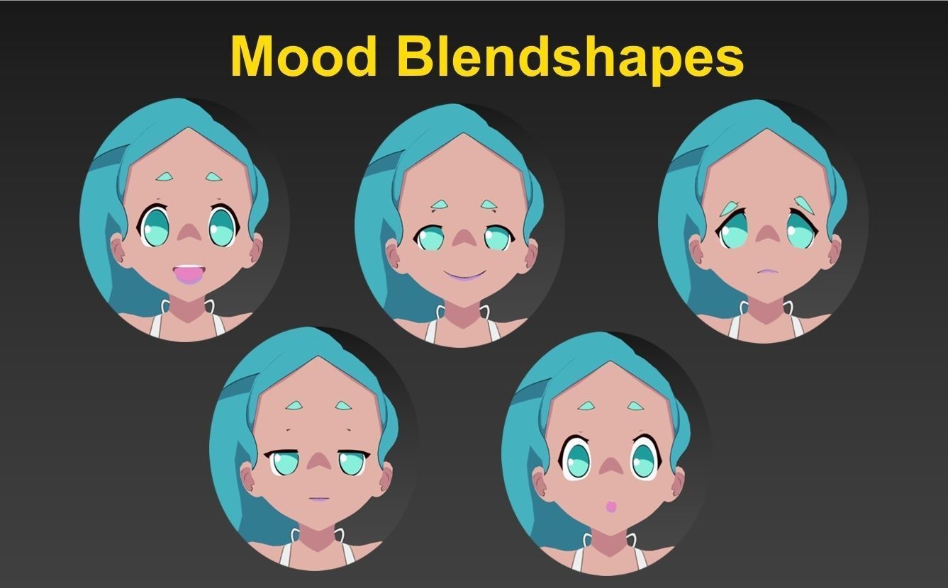 Nina Flip BNA Brand New Animal VRChat 3D model rigged | CGTrader