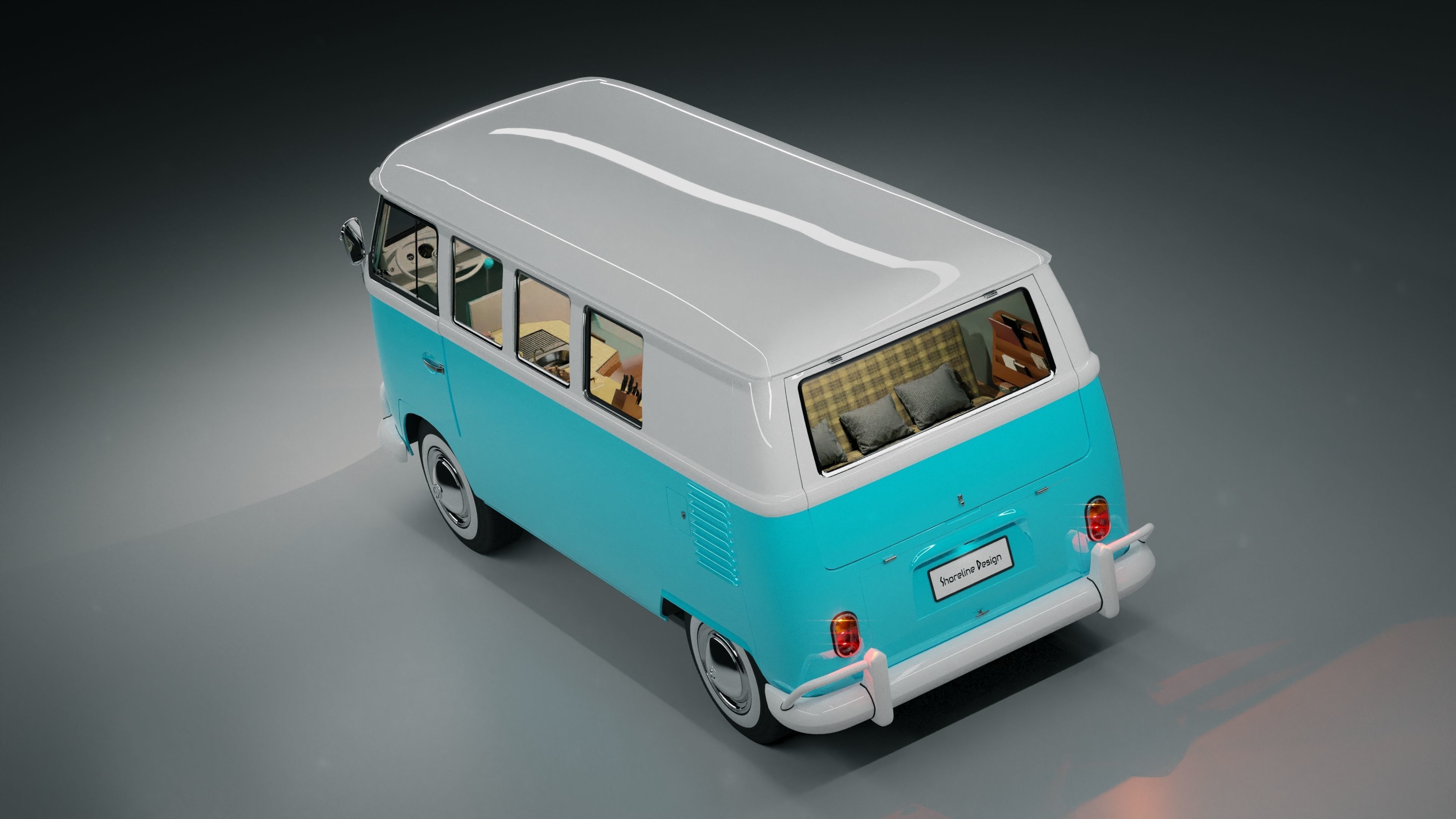 Volkswagen Type 1 camper van 3D model | CGTrader
