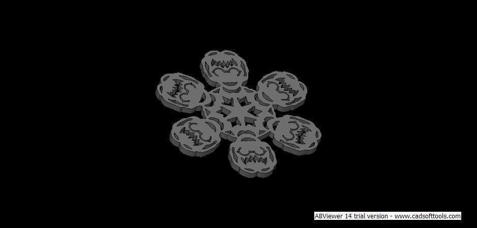 Harry Potter Snowflakes 3D model | CGTrader