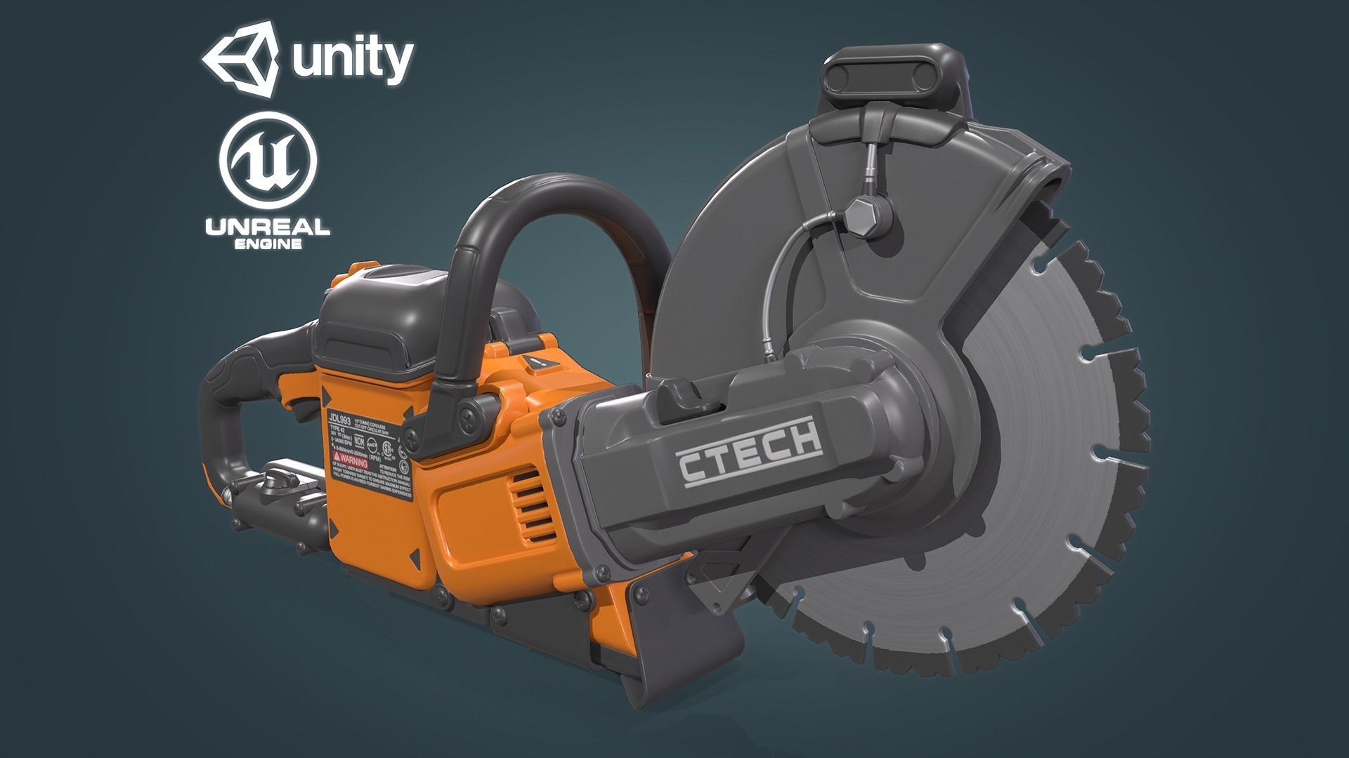 3D model Cut Off Saw VR / AR / low-poly | CGTrader