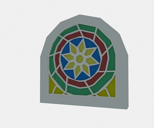 Traditional Yemeni Rose Window- Qamaria 3D model | CGTrader