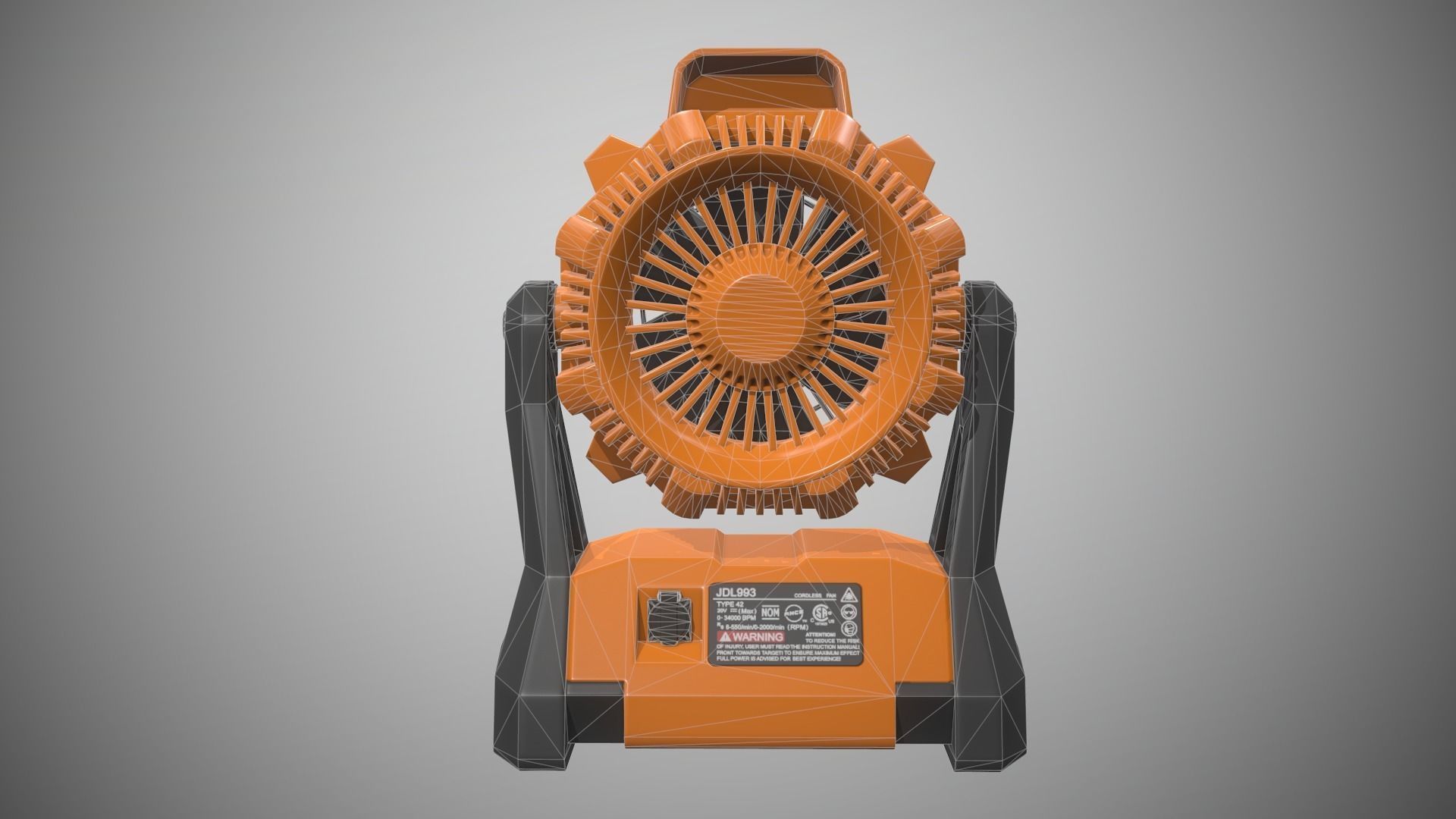 3D model Jobsite Fan VR / AR / low-poly | CGTrader
