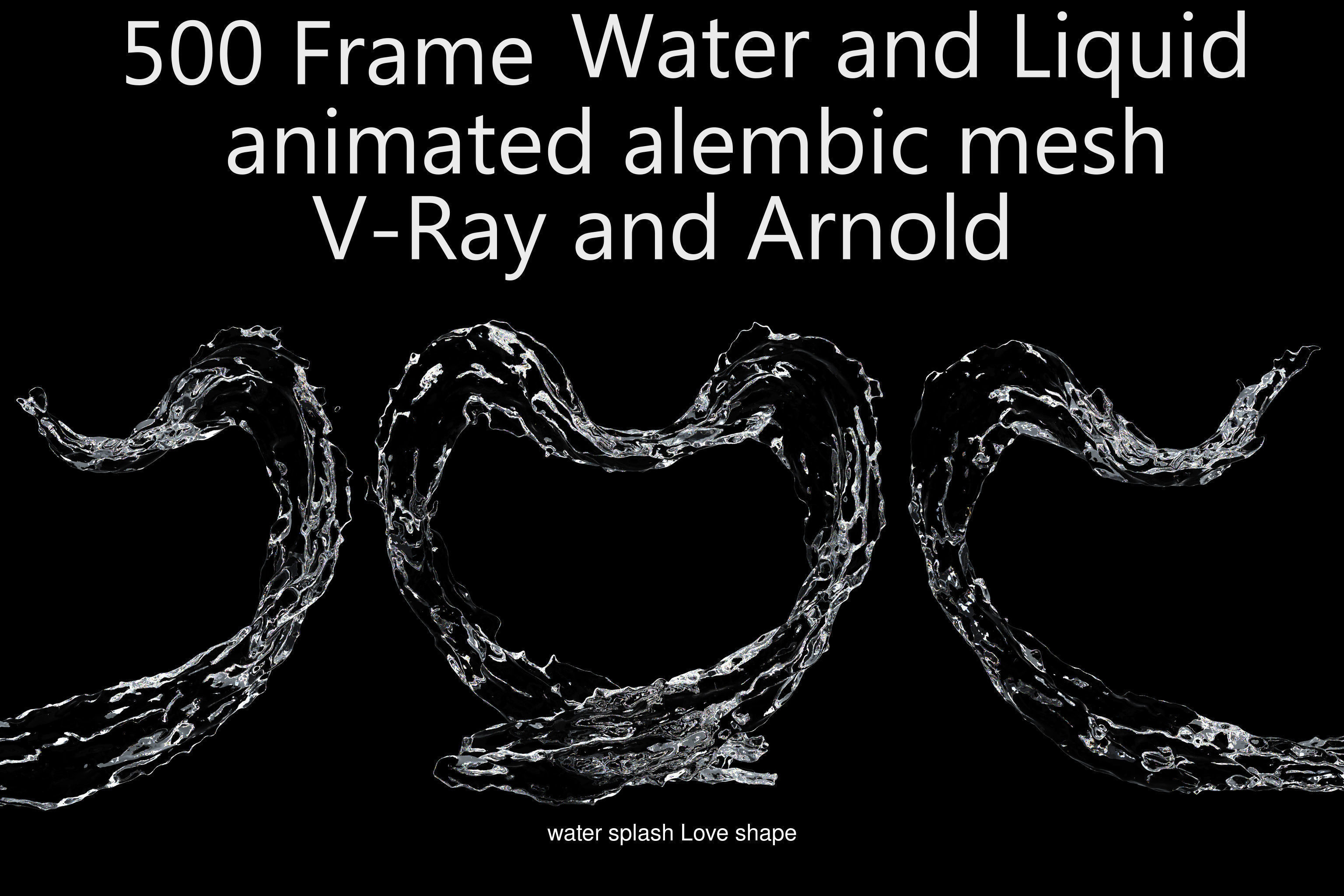 Water Helix Splash Collection | CGTrader