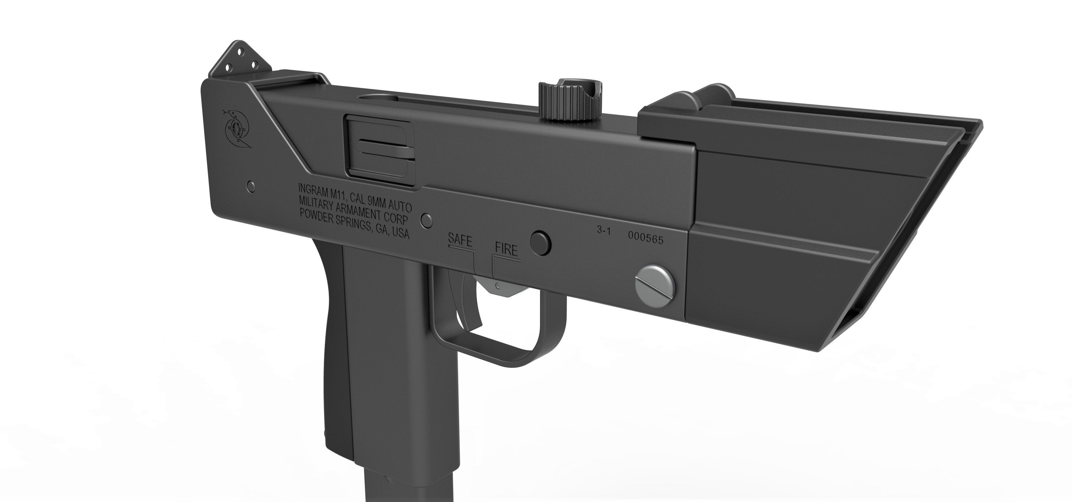 Modified MAC-11 from the movie Total recall 1990 3D model | CGTrader