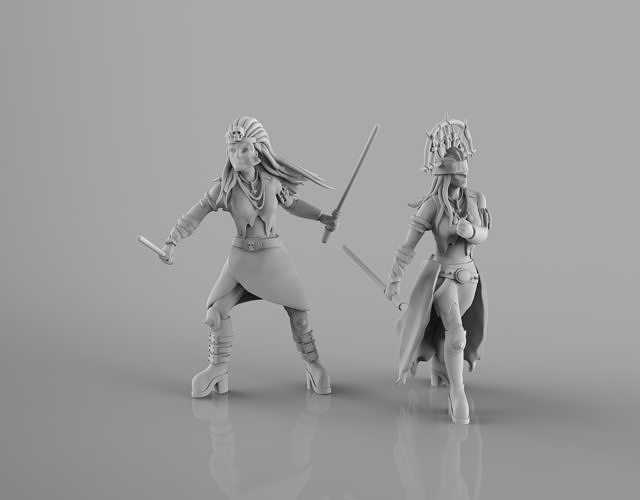 Dark Maidens 3D model 3D printable | CGTrader
